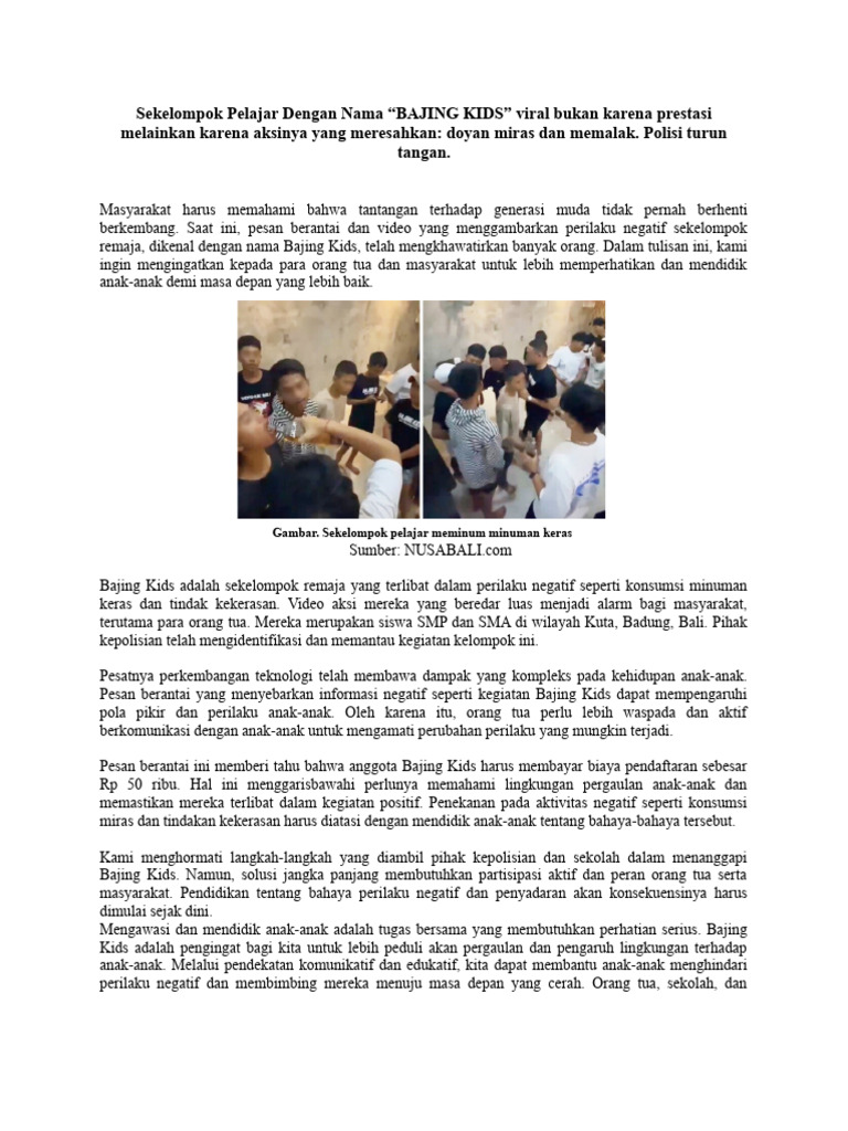 Komang Rama Arya Wiguna Tugas Teks Editorial | PDF