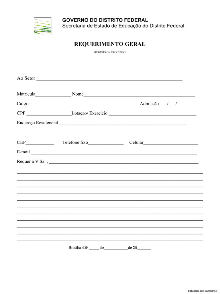 Requerimento Geral | PDF