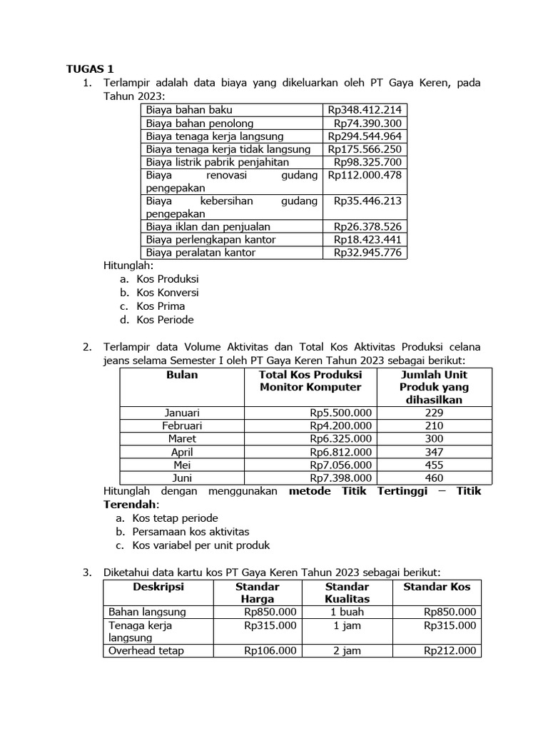 Tugas 1 AKBI | PDF | Komputer | Teknologi & Rekayasa