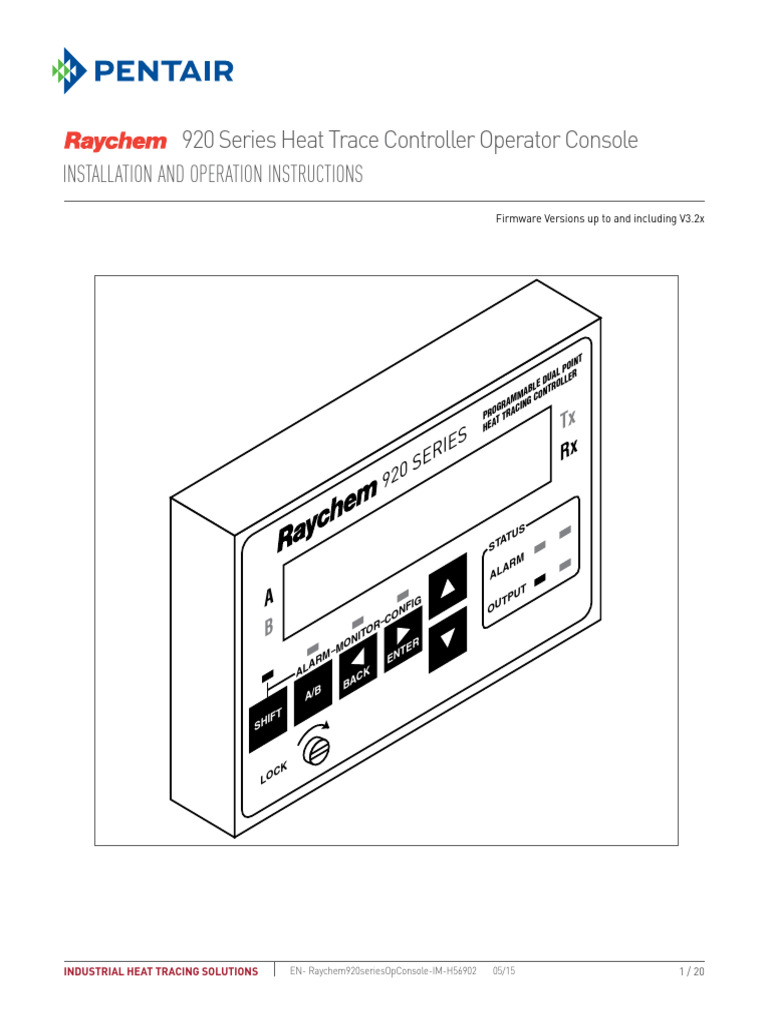 Raychem Series Heat Trace Controller Operator Console | PDF | Command ...