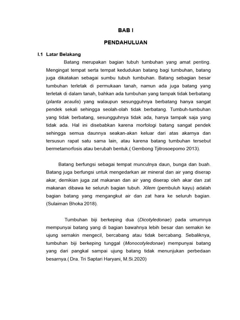 BAB L Akar Dan Batang | PDF