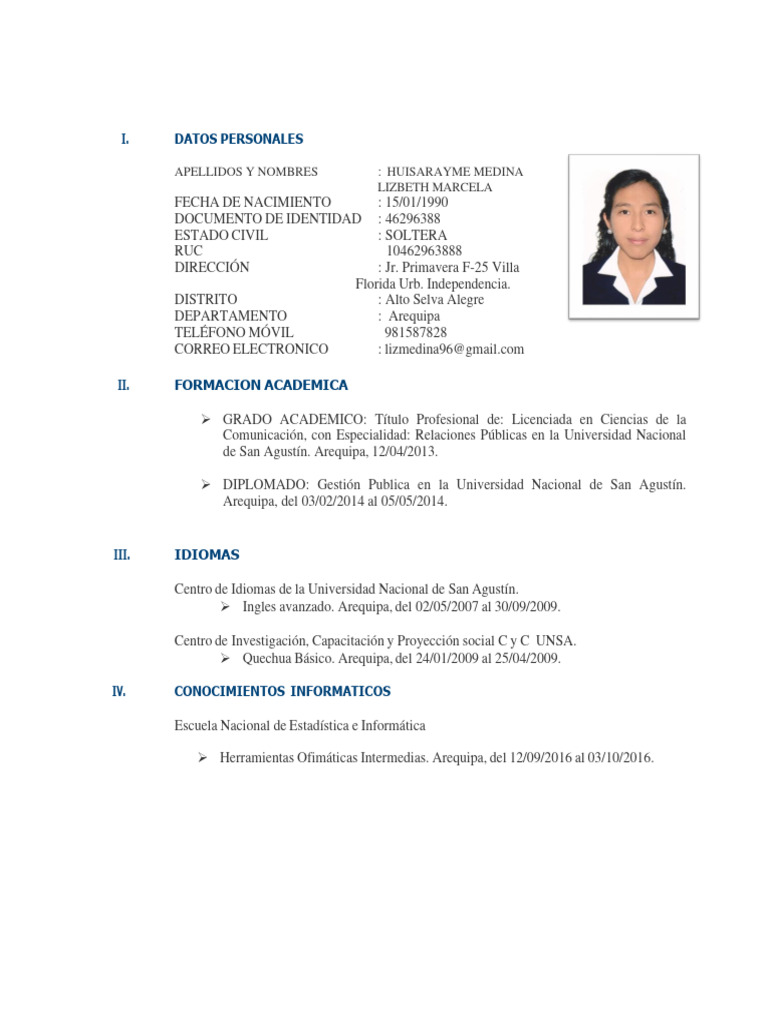 CV-2023 1 | PDF
