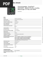 Product Data Sheet: Circuit Breaker, Compact Nsx250F, 36Ka/415Vac, 3 ...