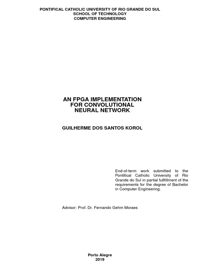 An Fpga Implementation For CNN | PDF | FPGA | Matemática aplicada An Fpga Implementation For CNN | PDF | FPGA | Matemática aplicada