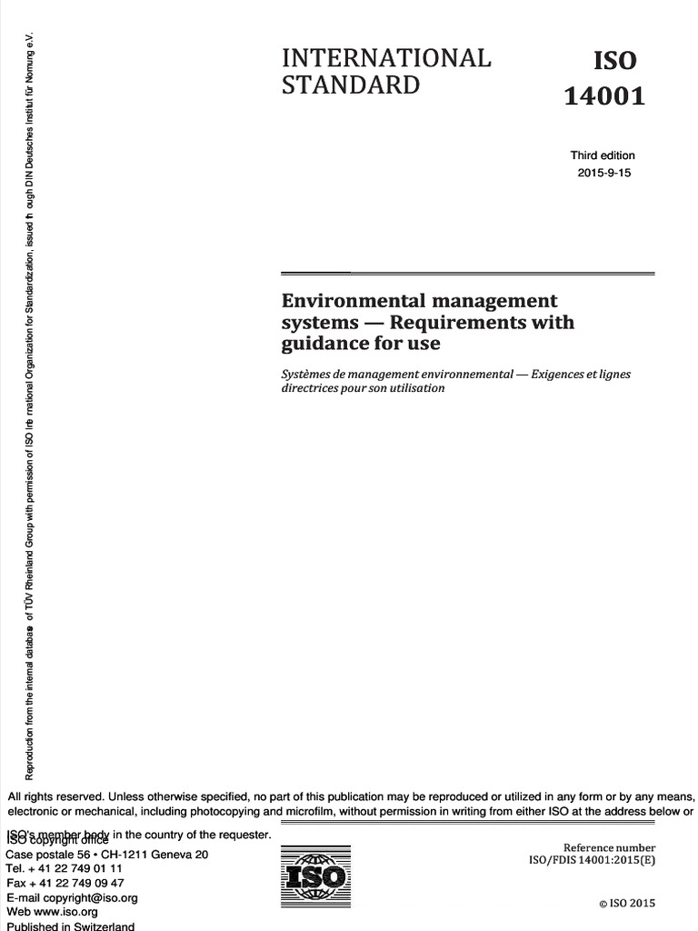 Wiac - Info PDF Iso 14001 2015 PR | PDF