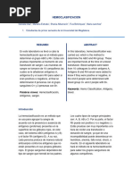 Tipaje Sanguíneo: Hemaglutinación Directa | PDF | Tipo de sangre ...