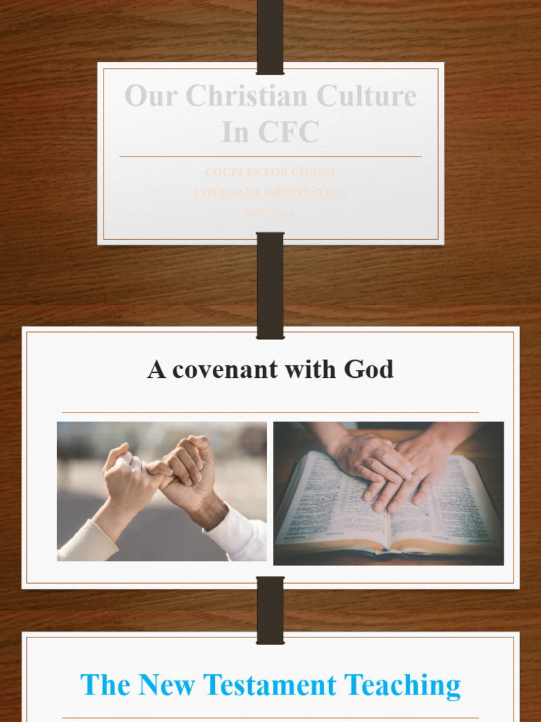 Our Christian Culture In CFC | PDF | New Testament | God