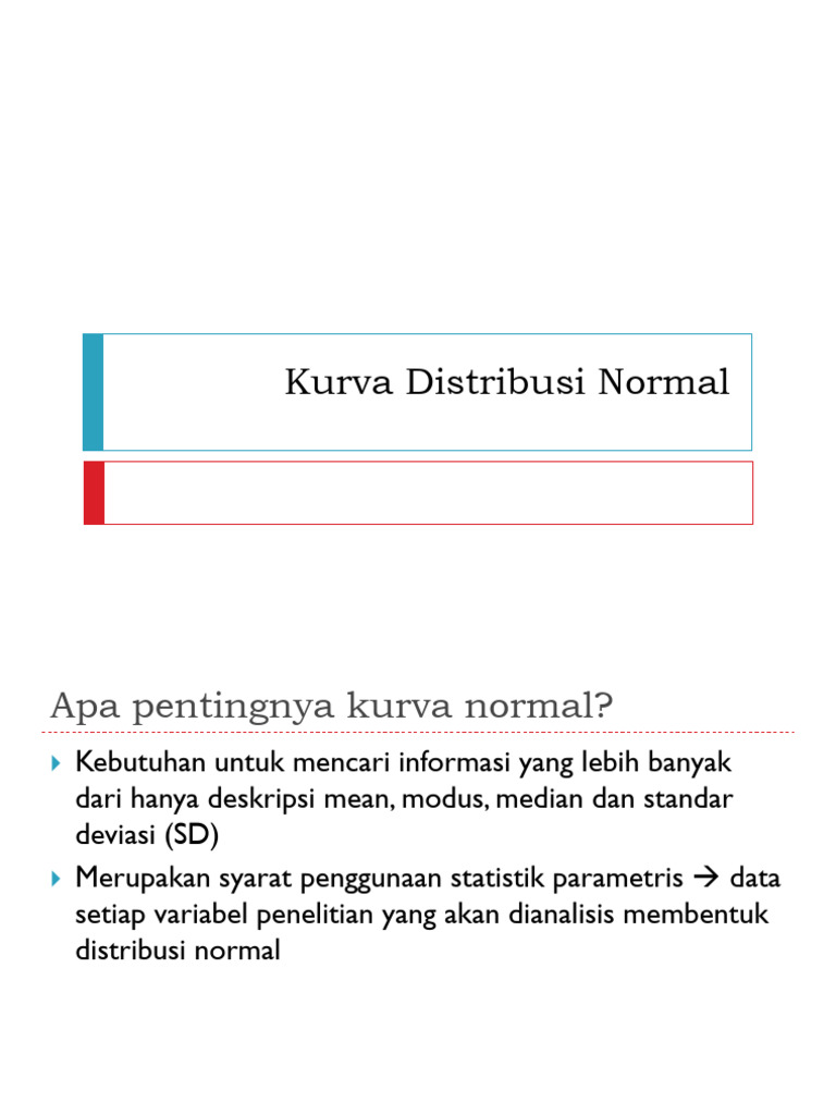 Kurva Distribusi Normal | PDF