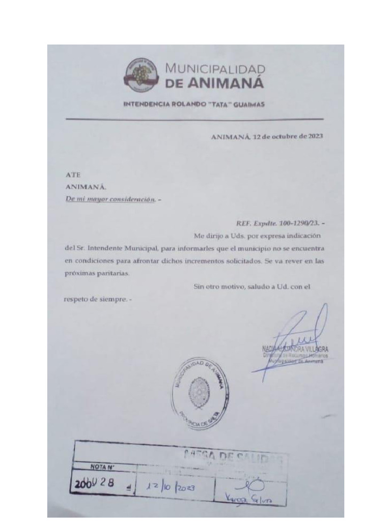 Cristian Haviar: "La Plata Del Municipio de Animaná Se Utiliza para Construir Casas en Salta ...