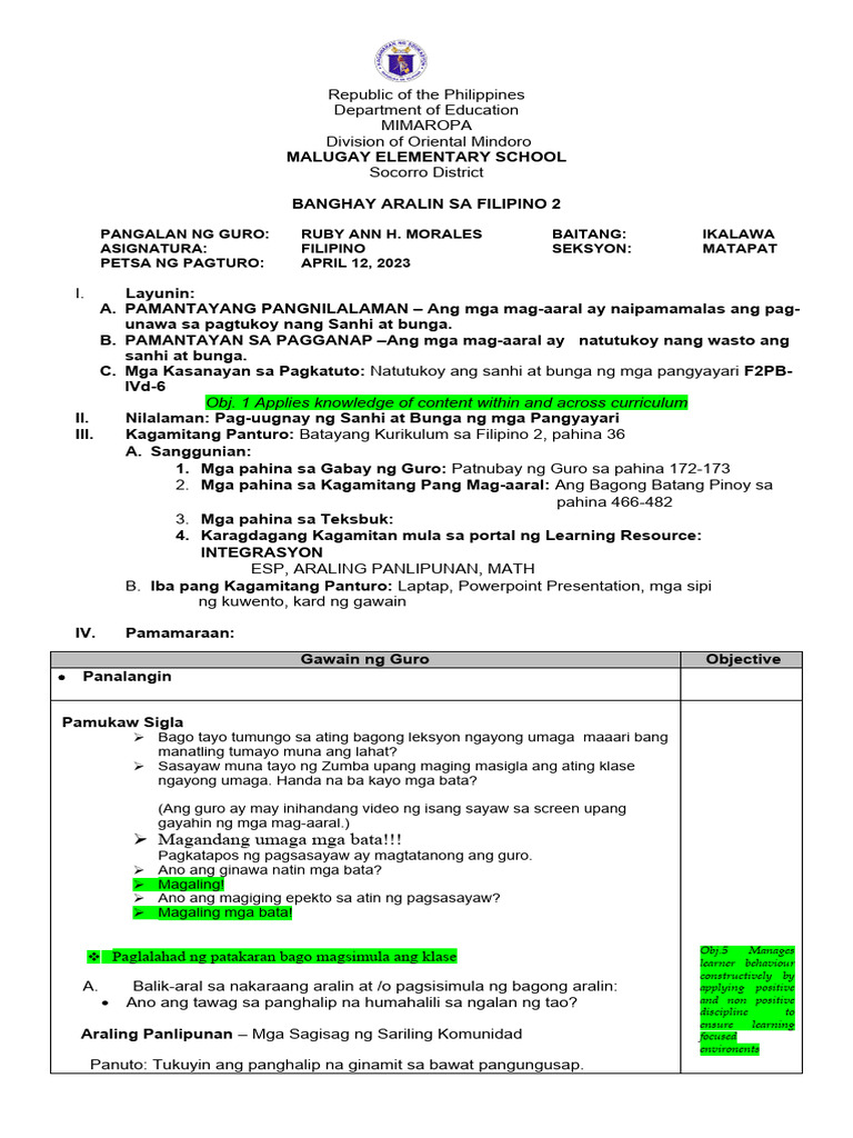 Cot Fil - 3th Quarter Final | PDF