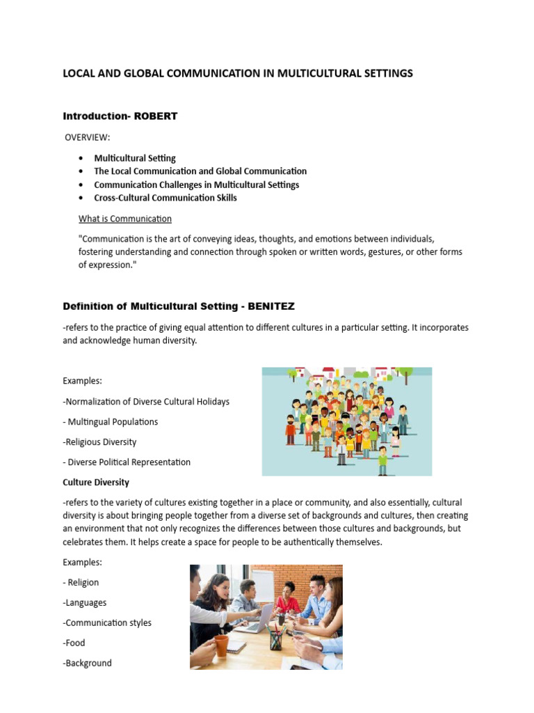 Local and Global Communication Challenges | PDF | Communication ...