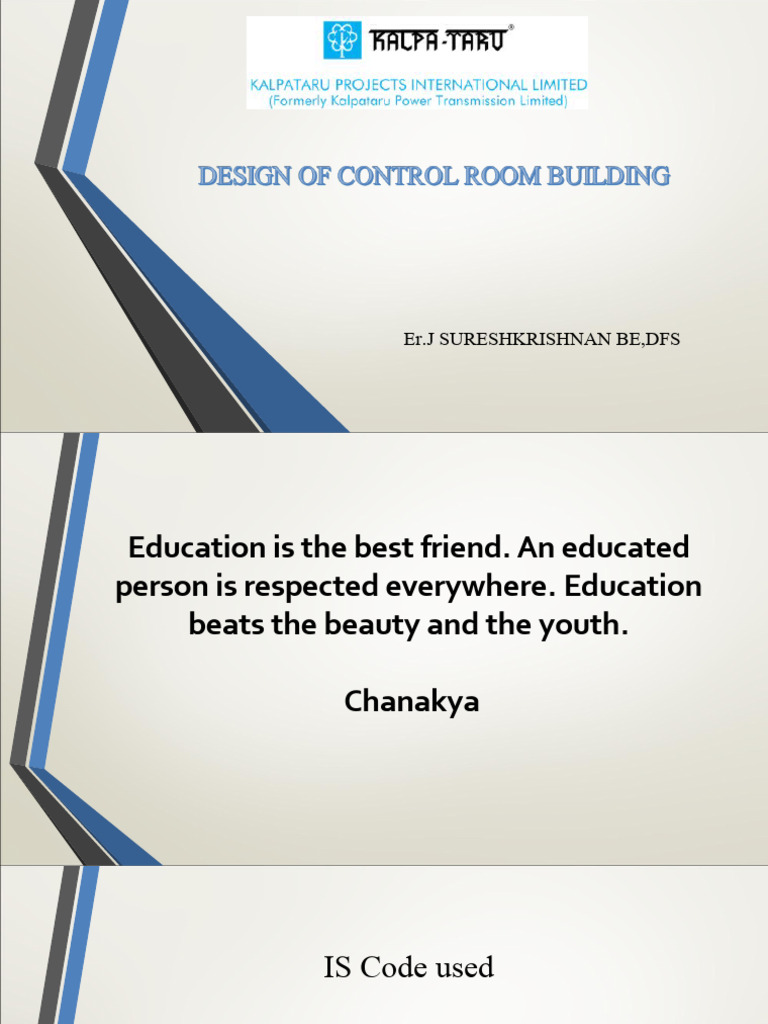 8b.design of Control Room Building | PDF | Beam (Structure) | Civil ...
