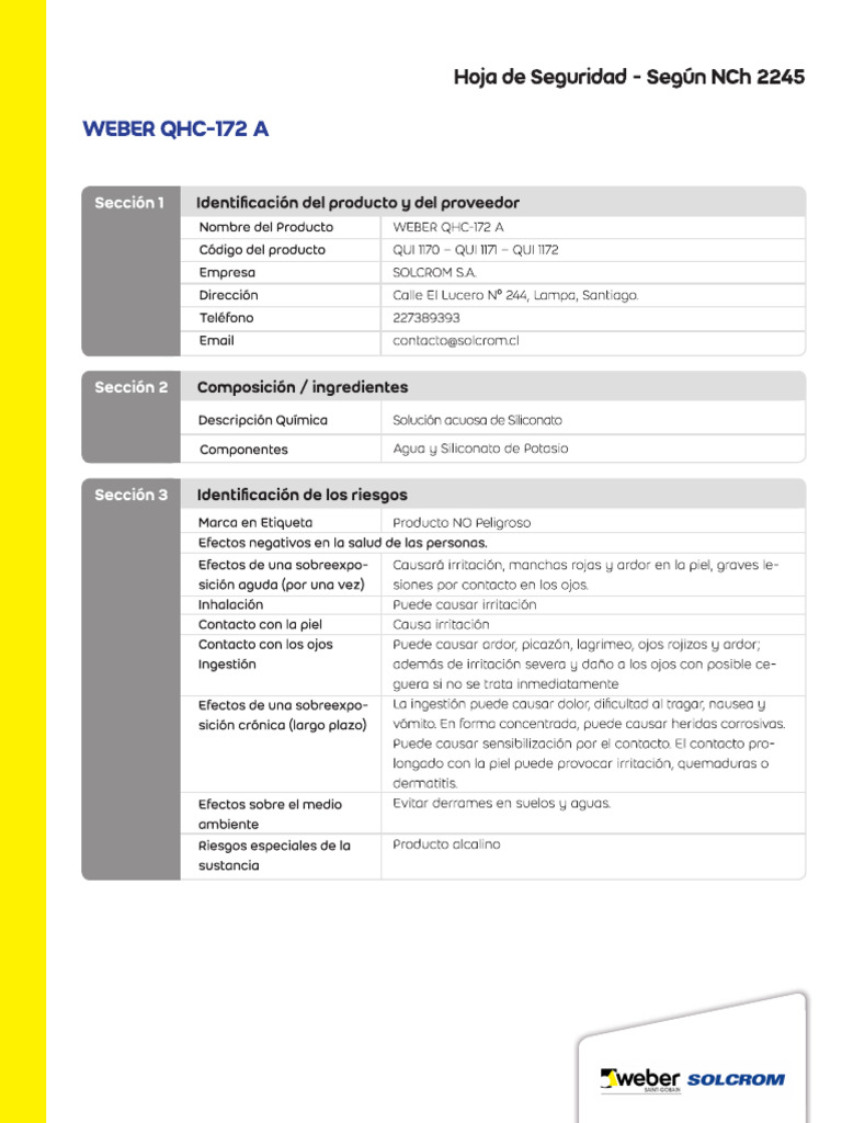 HS - Weber QHC-172 A 02 | PDF