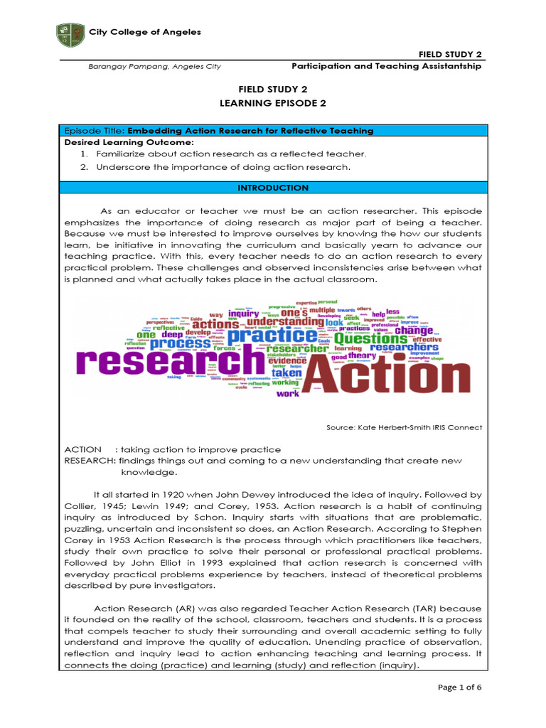 Field Study 2 Episode 2 | PDF