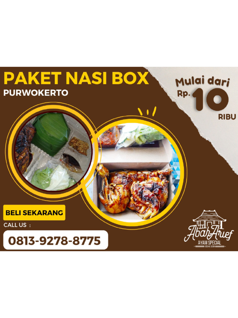Menu Nasi Rames Kotak | PDF