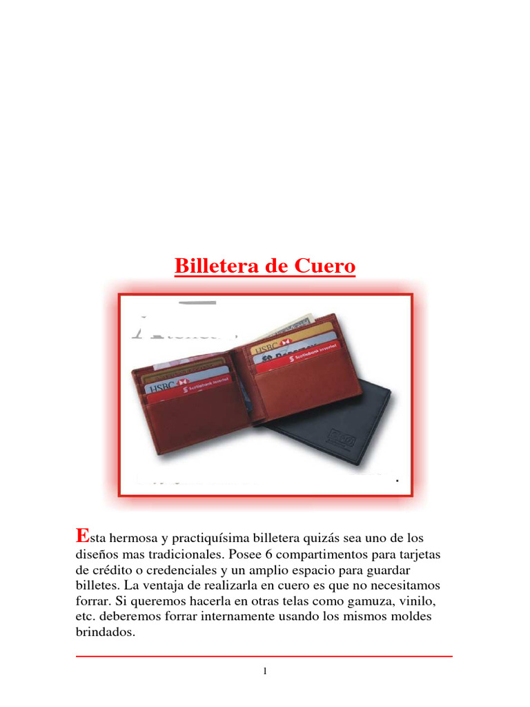7) Billetera Cuero | PDF