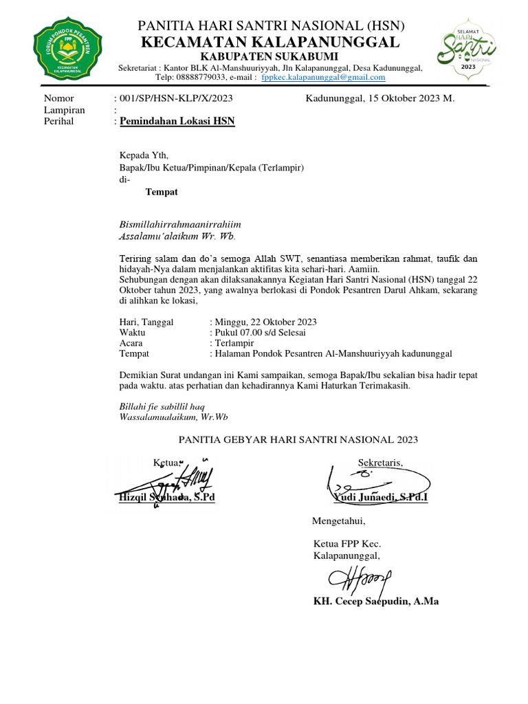 Undangan HSN 2023 | PDF