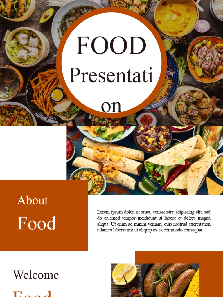 Terracotta Modern Food Presentation | PDF