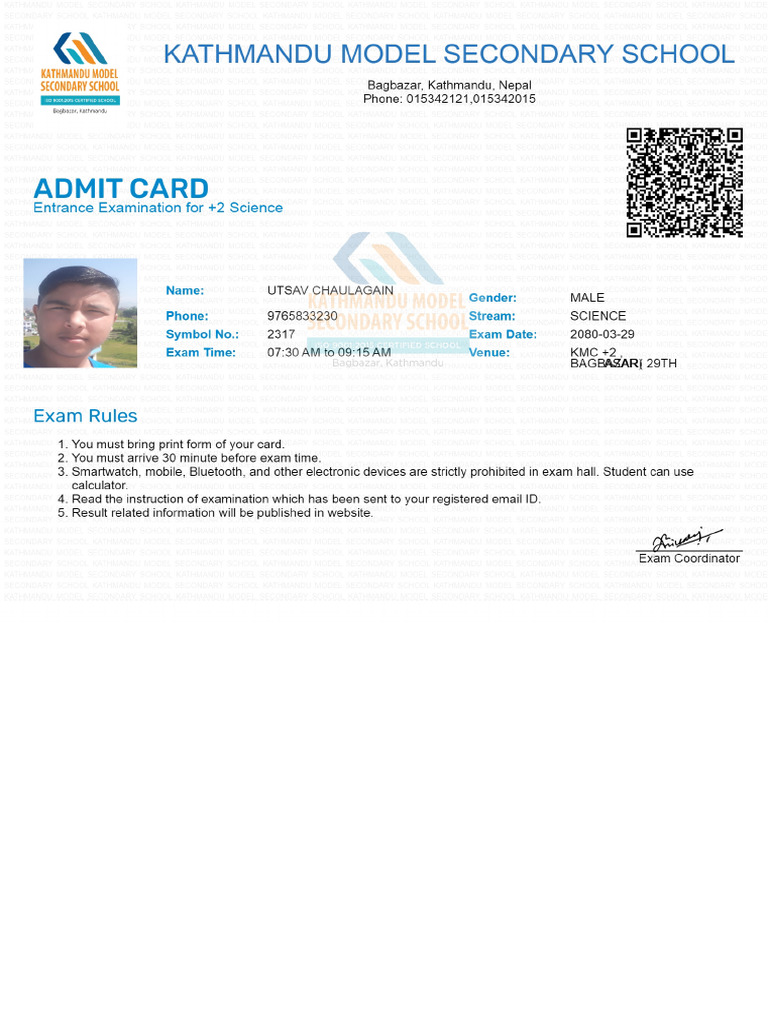 Admitcard 1 | PDF