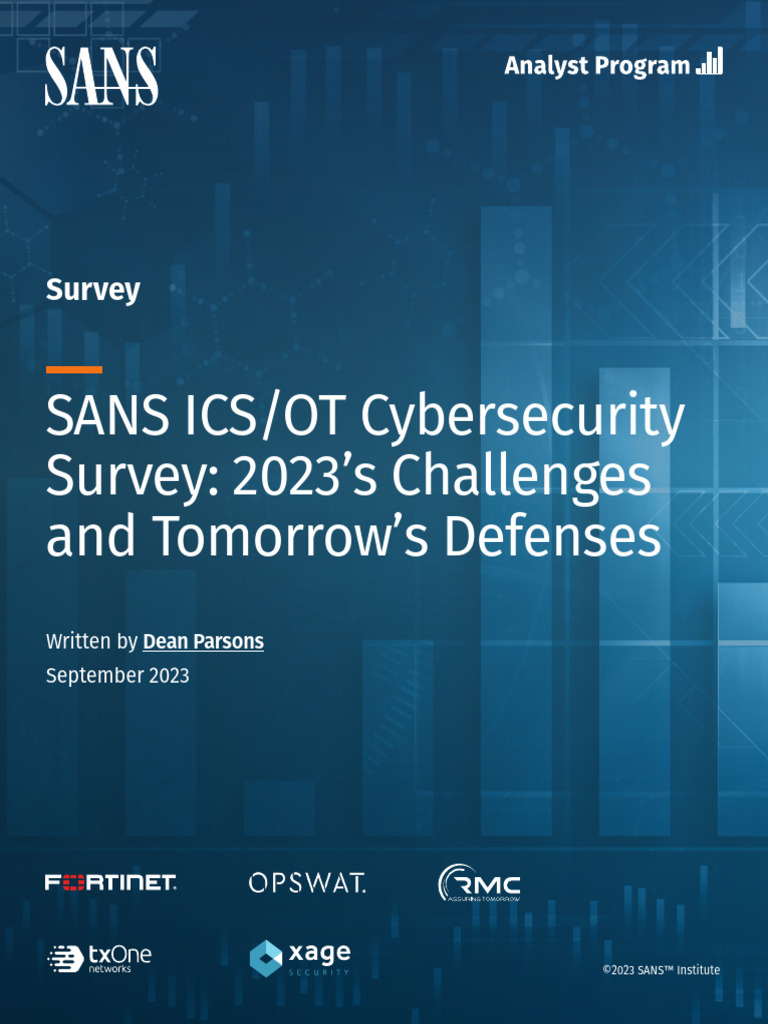 Sans Survey Ics 2023 | PDF | Computer Security | Security
