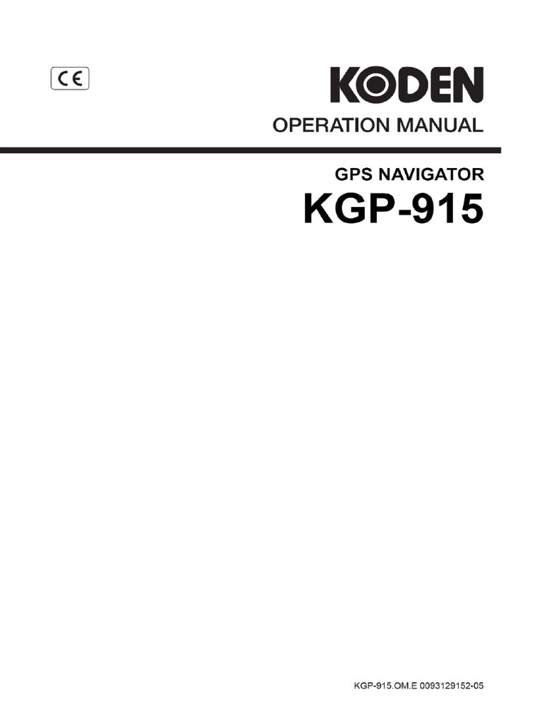 KGP-915 OME Rev05 | PDF