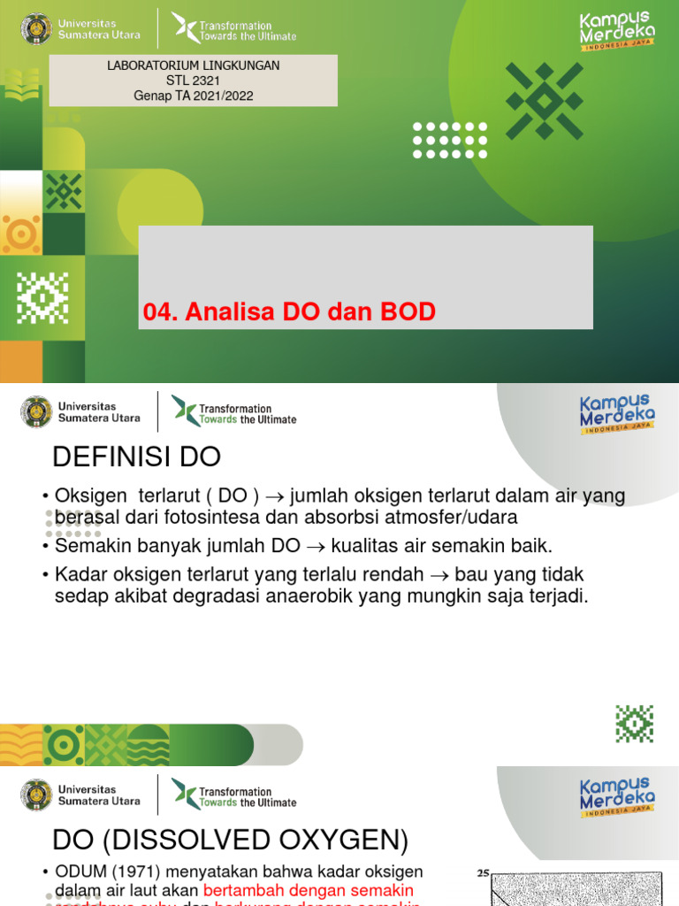 Analisis DO dan BOD dalam Air | PDF