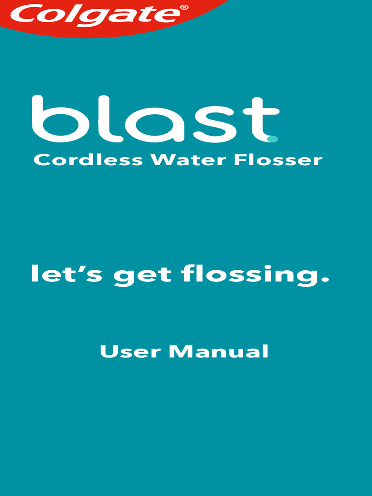 Colgate Cordless Water Flosser Manual | PDF | Battery Charger | Water