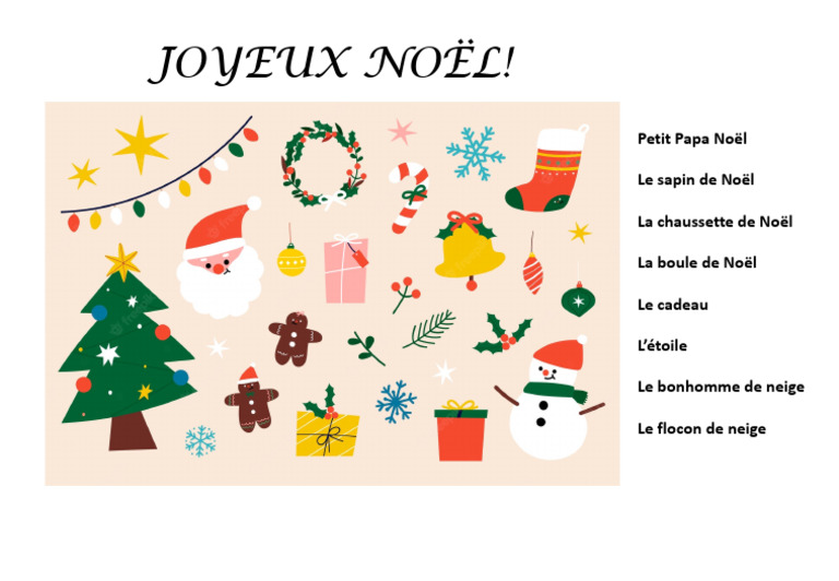 Joyeux Noël - Vocabulary | PDF