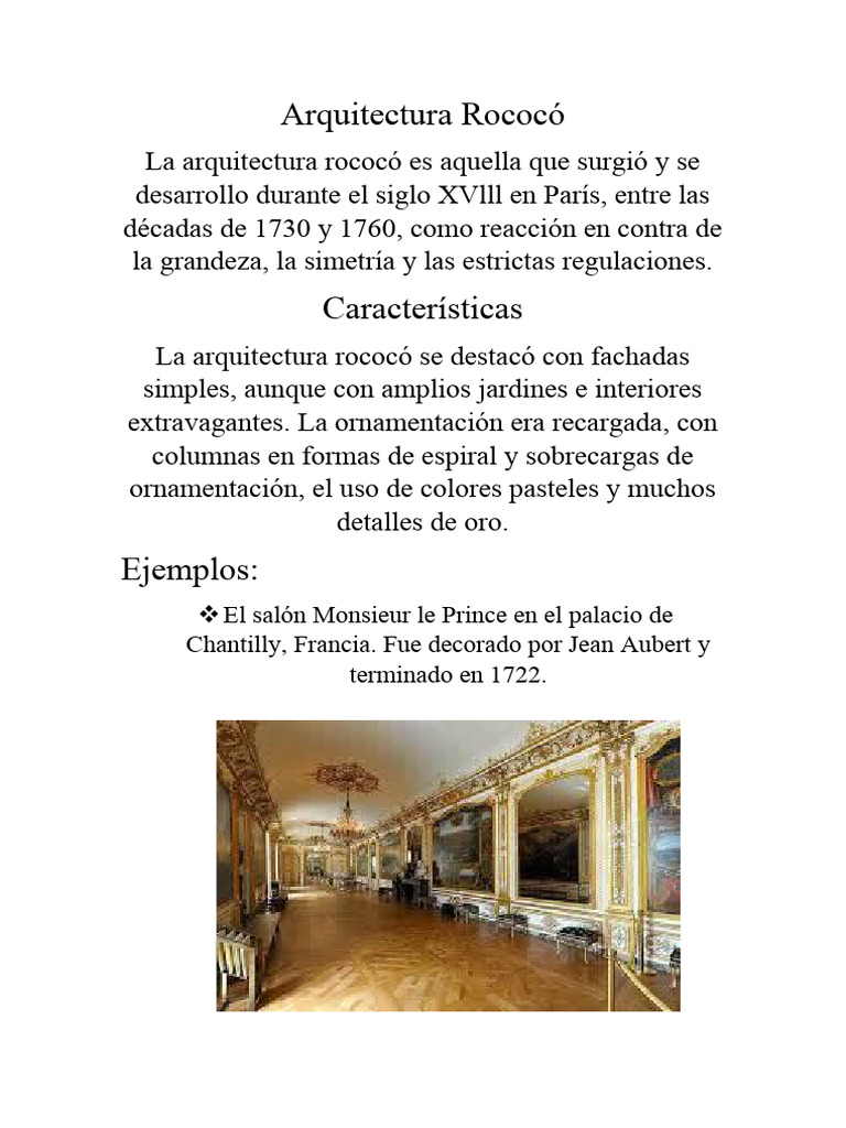 Arquitectura Rococó | PDF