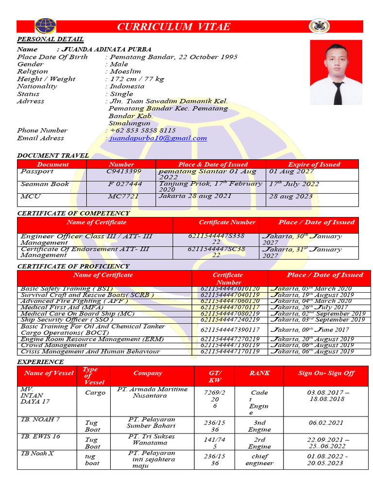 Cv. Juanda1 | PDF | Transport | Shipping