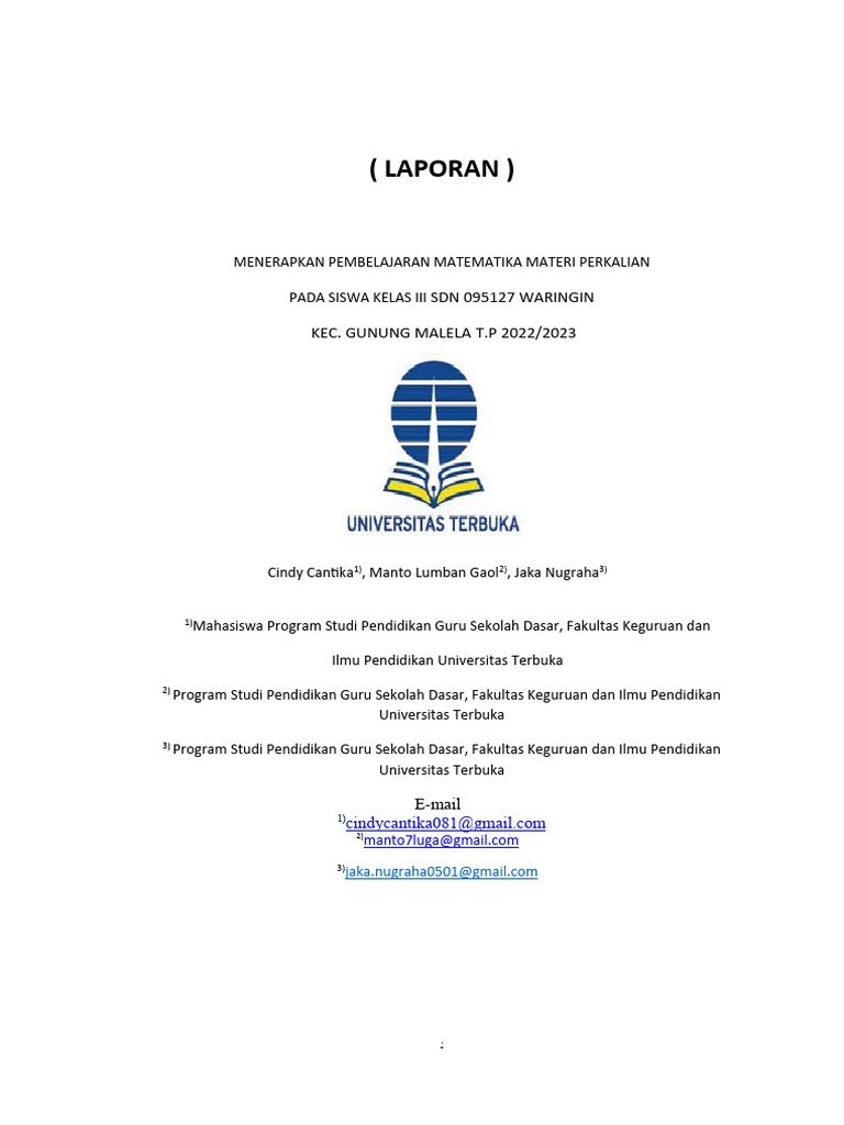 Laporan PKP 2023 | PDF