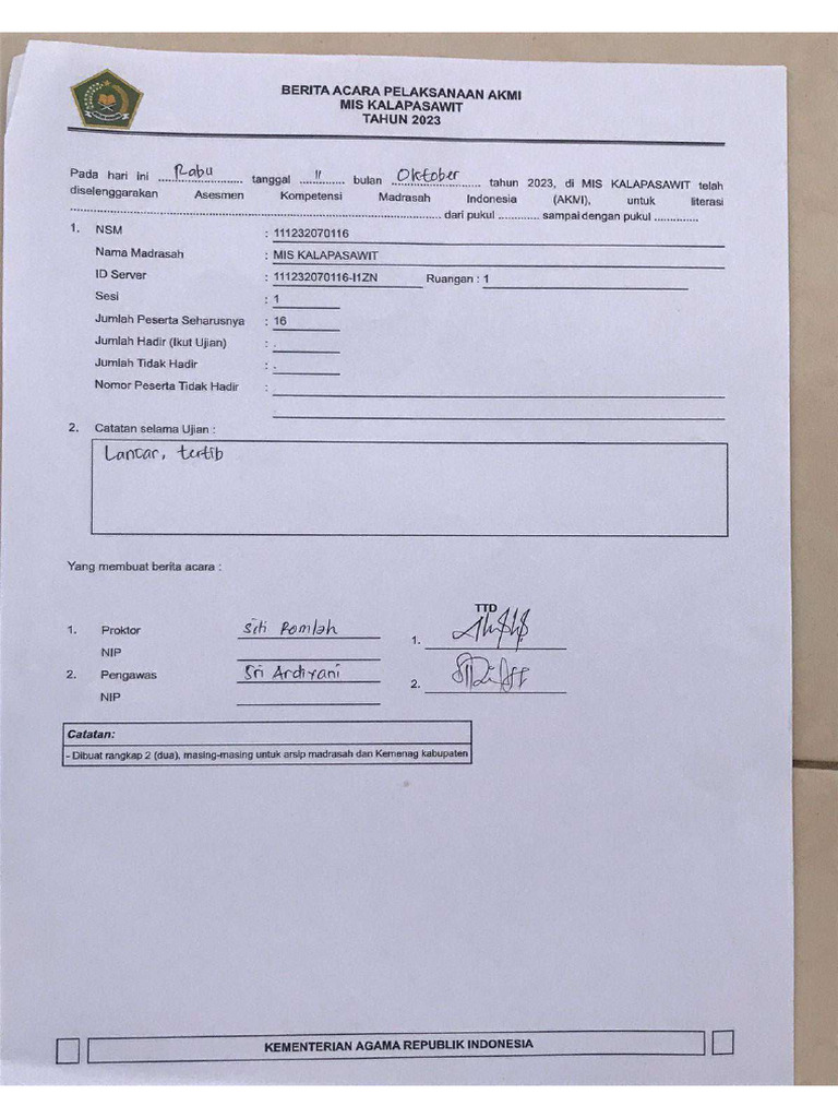 Ba Rabu Sesi 1 | PDF