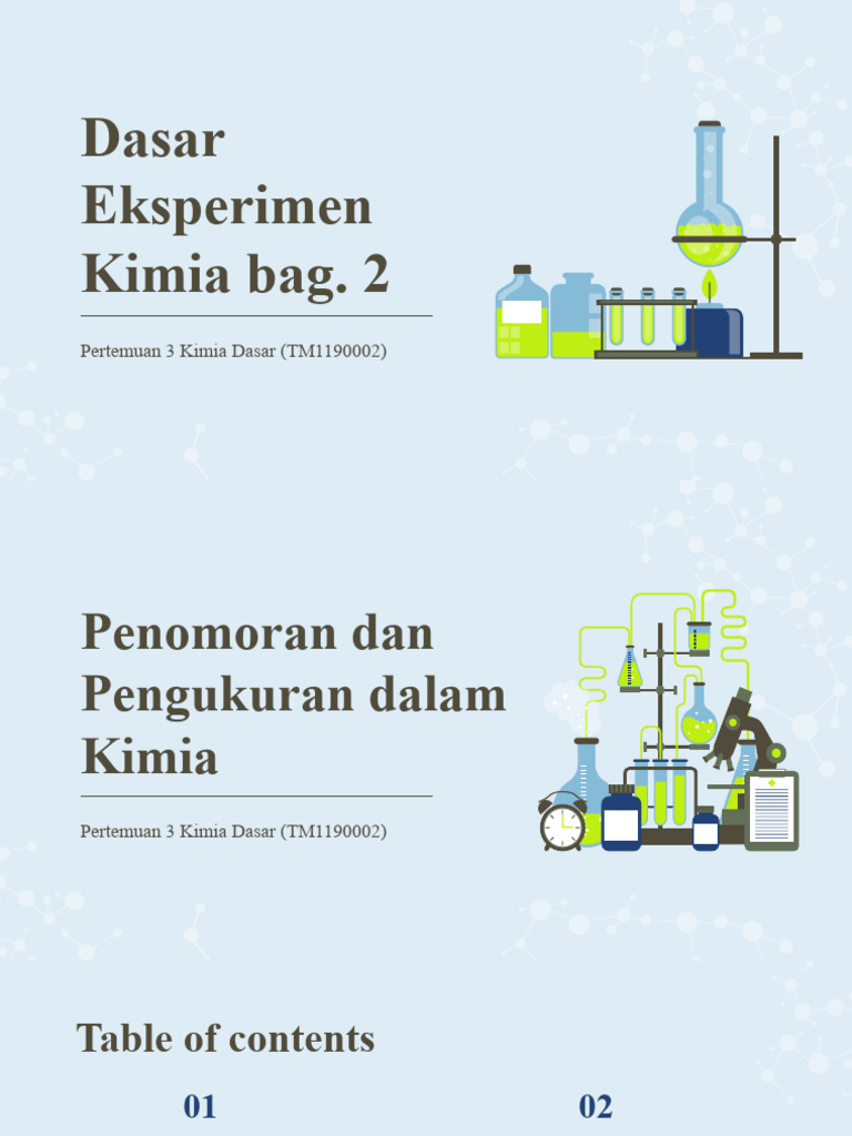 Dasar Eksperimen Kimia (2) Pert. 3 | PDF