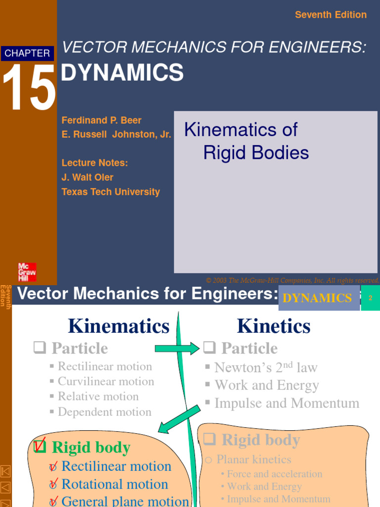 MEC420 4 Kinematics of RB | PDF