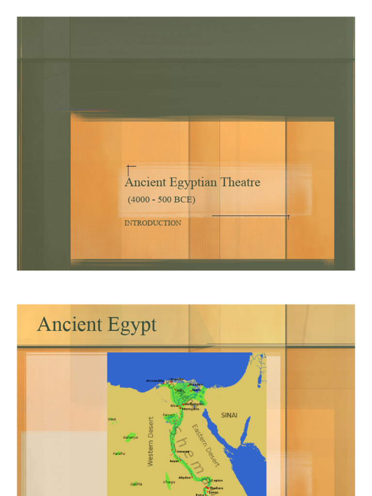 Ancient Egyptian Theatre | PDF