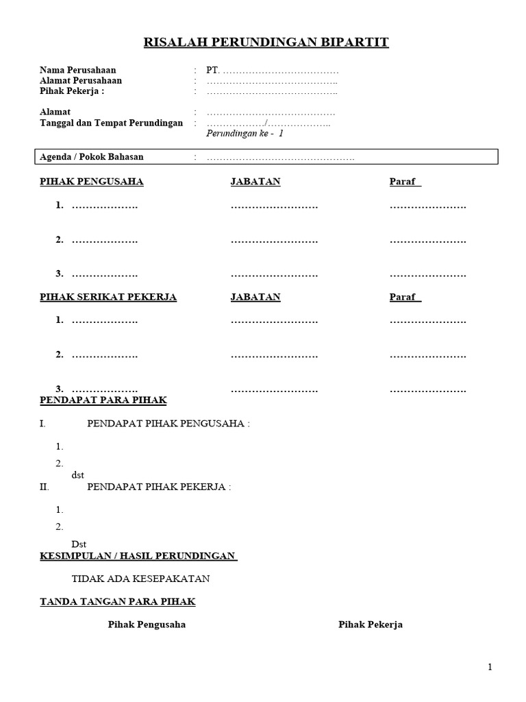 Contoh Risalah | PDF
