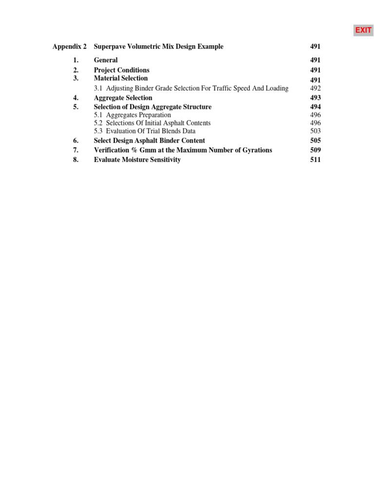 E - Appendix-2-Superpave Volumetric Mix Design Example | PDF