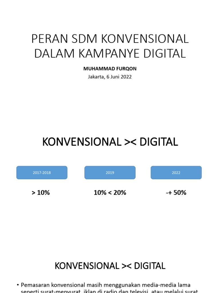 Peran SDM Konvensional dalam Digital | PDF