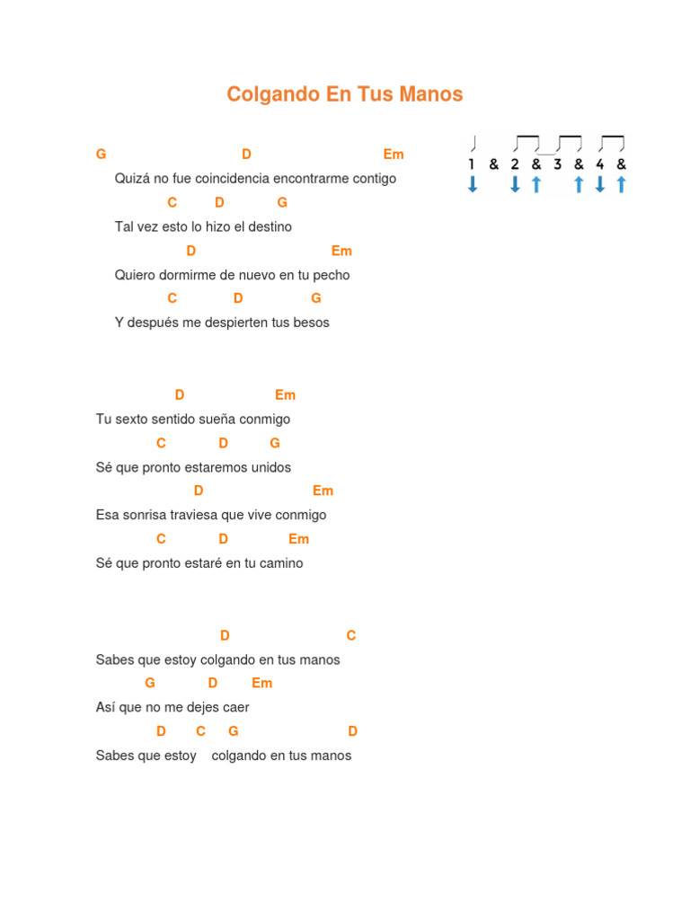 Colgando en Tus Manos | PDF