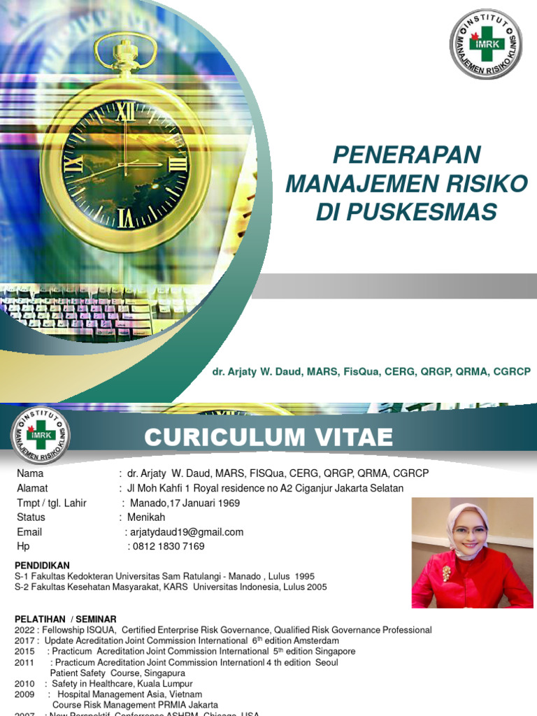 1.manajemen Risiko Di FKTP 2023 (APKESMI) | PDF