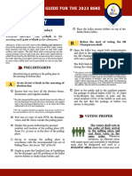 Poll Watcher's Guidelines | PDF | Polling Place | Voting