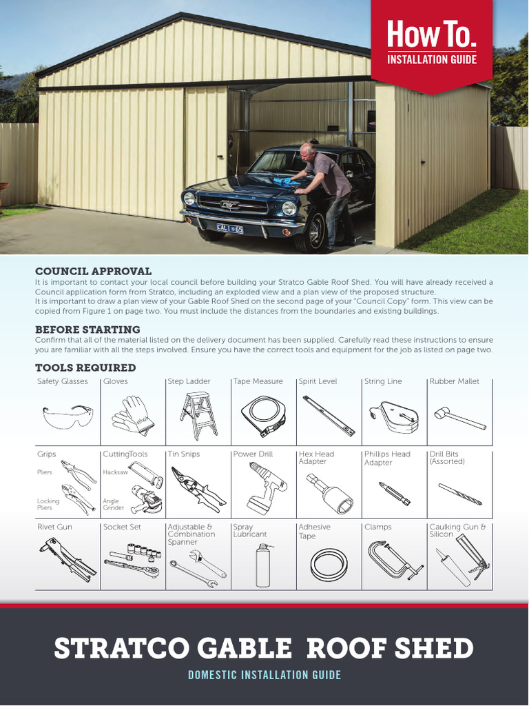 Domestic Shed Install Guide | PDF