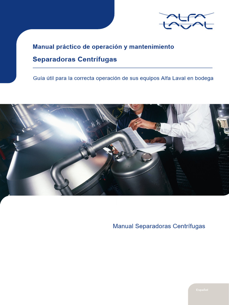 Sep - Manual de Operacion y Mantenimiento Separadoras Vino | PDF | Agua ...