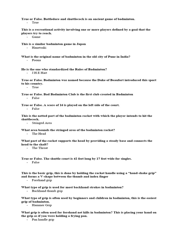 Questionnaire in Moving Exam | PDF | Sports | Games Of Physical Skill