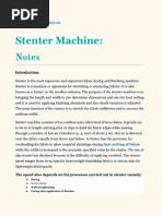 Stenter Machine Final | PDF