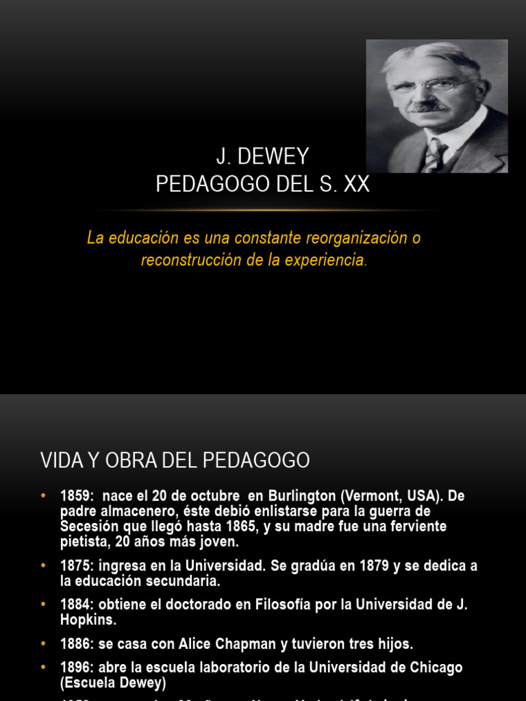 Dewey Sintesis | PDF | John Dewey | Plan de estudios