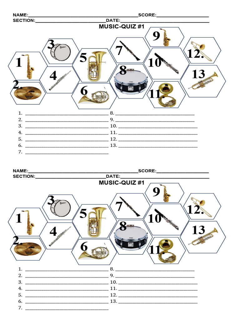 Q1 Music Quiz#1 | PDF