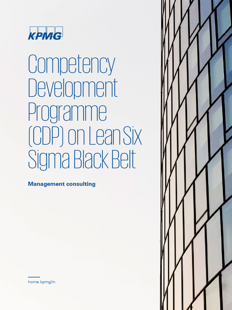 Lean Six Sigma Black Belt - KPMG | PDF | Six Sigma | Analysis Of Variance