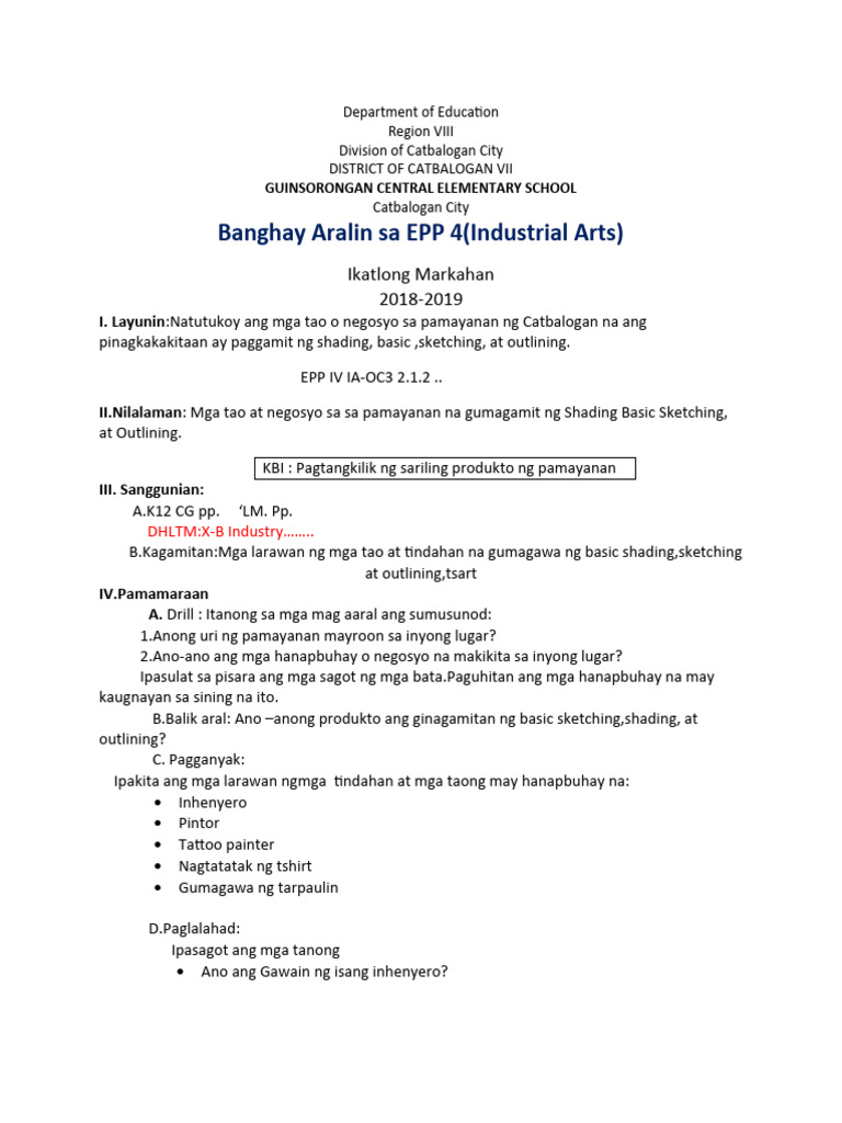 DCLR Epp Agriculture 3rdQ | PDF