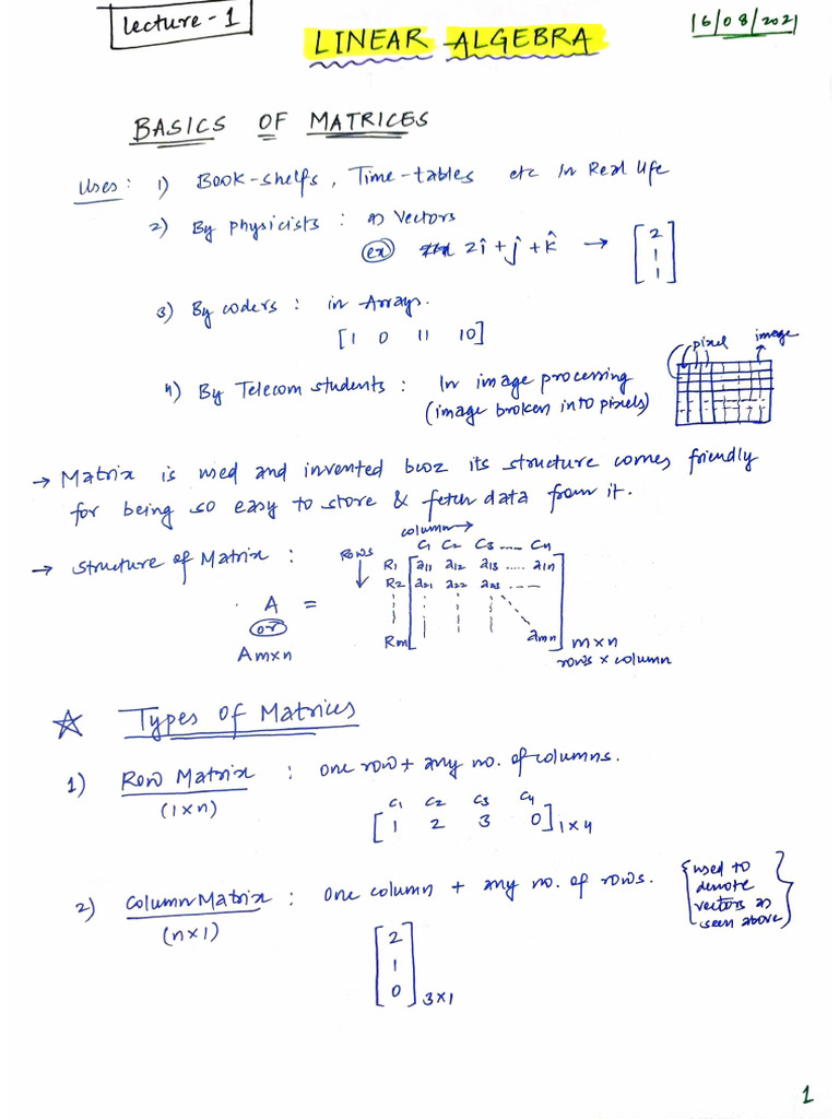 Linear Algebra | PDF